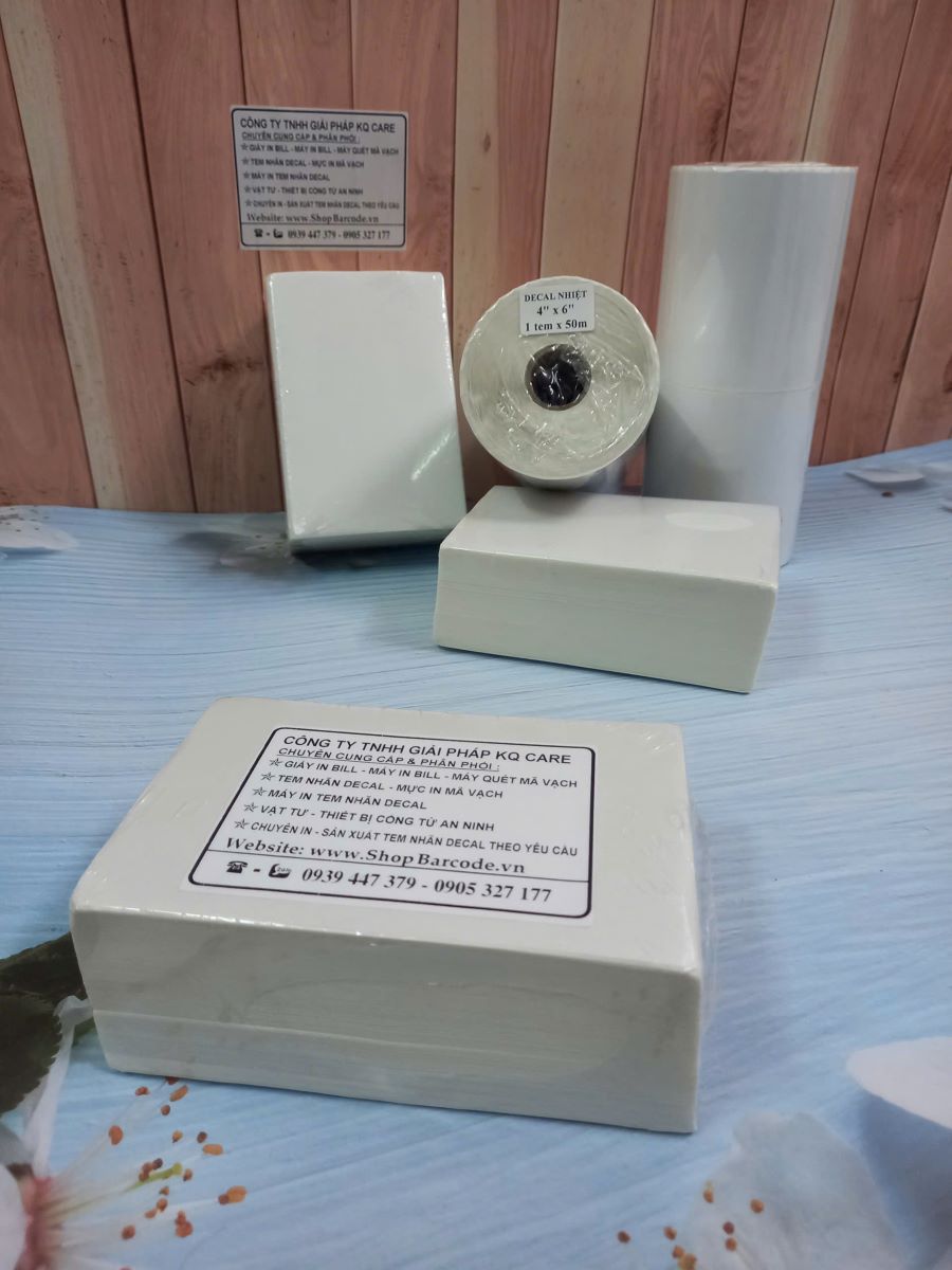 Giấy Decal Nhiệt 100x150 (A6) Cuộn 350/Tệp 500 Tem – In Đơn Hàng Shopee ...